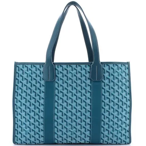 Goyard Villette Tote Coated Canvas Mm - Blue
