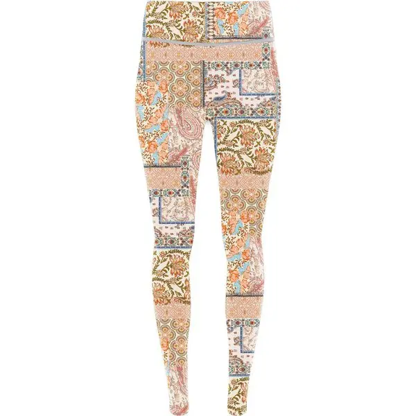 LEZAT Sara Organic Cotton Legging - Floral Patchwork