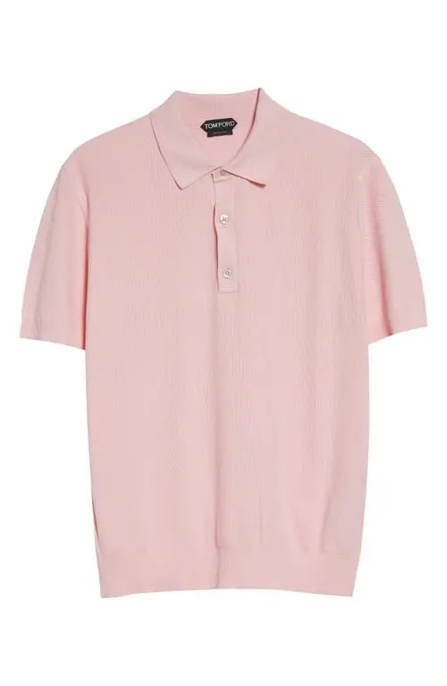 TOM FORD Silk & Cotton Piqué Polo