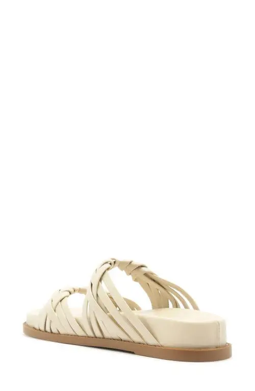 Schutz Braided Platform Sandals - Sugar White