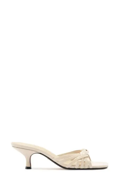 Schutz Tara Interlaced Slide Sandal - Sugar White