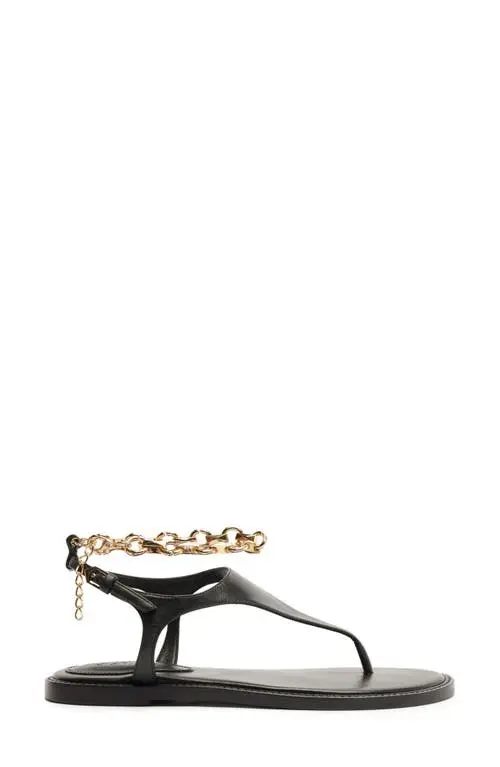Schutz Lys Ankle Strap Slide Sandal - Black