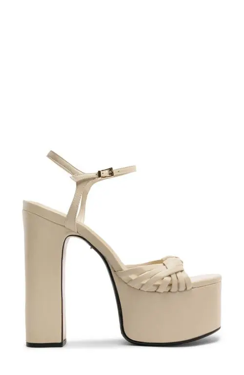 Schutz Tara Platform Sandal - Sugar White