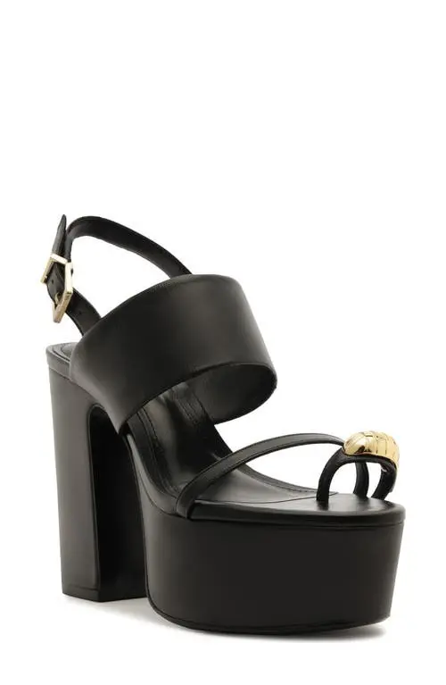 Schutz Mandy Slingback Platform Sandal - Black