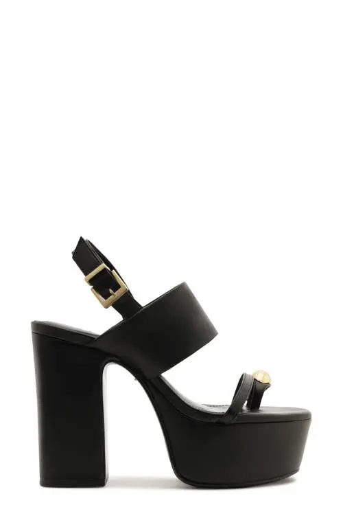 Schutz Mandy Slingback Platform Sandal - Black