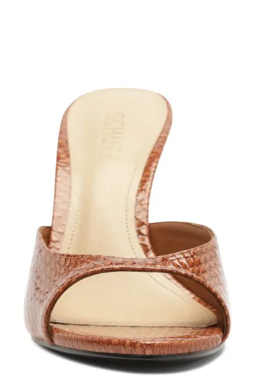 Schutz Clea Tiger Print Slide Sandal