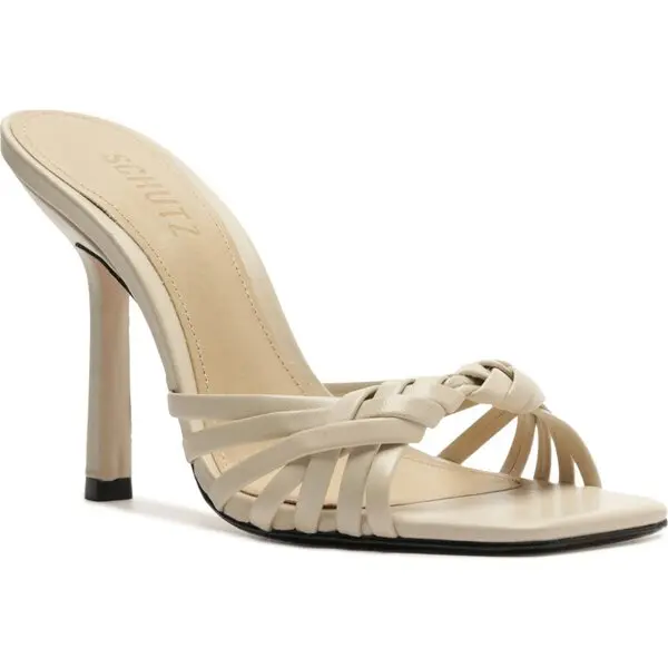Schutz Tara Leather Mule - Sugar