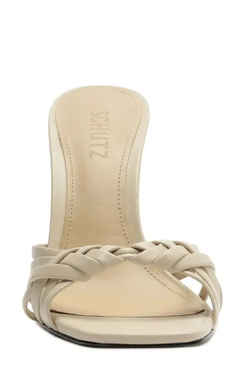 Schutz Tara Leather Mule - Sugar