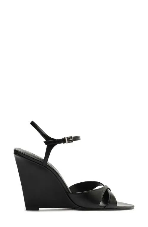 Schutz Maxine Ankle Strap Wedge Sandals