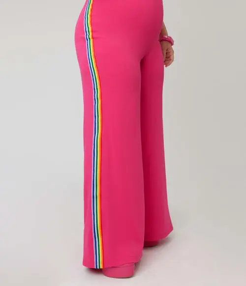 SMAK PARLOUR Sashed Sleeveless Halter Jumpsuit