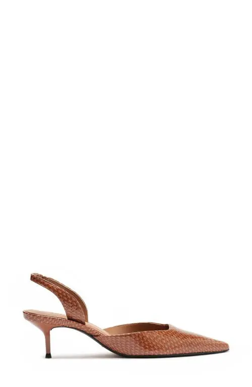 Schutz Paola Mid Heel Slingback Pumps - Miele