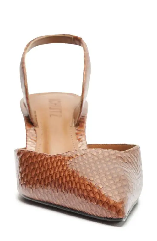 Schutz Paola Mid Heel Slingback Pumps - Miele