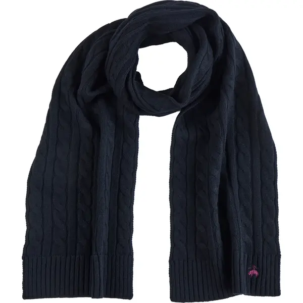 Brooks Brothers Cable-knit Scarf - Black