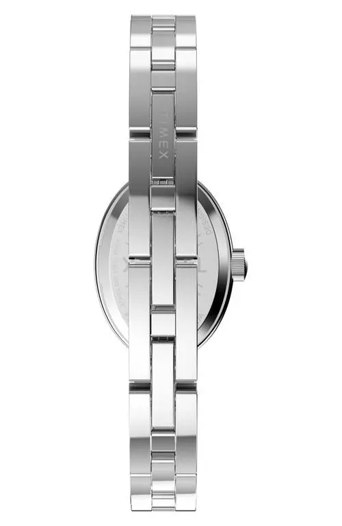 Timex® Cavatina Oval Bracelet Watch - Blue/silver