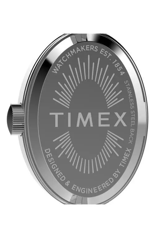 Timex® Cavatina Oval Bracelet Watch - Blue/silver