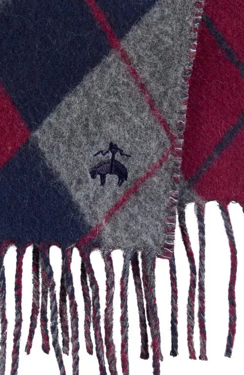 Brooks Brothers Cashmere Blend Argyle Scarf