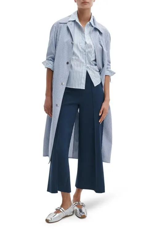 Rag & Bone Irina Wide Leg Crop Pants - Navy