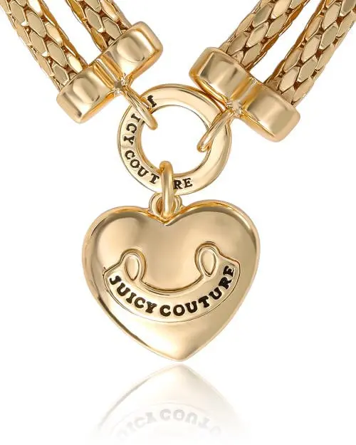 Juicy Couture Layered Heart Charm Bracelet