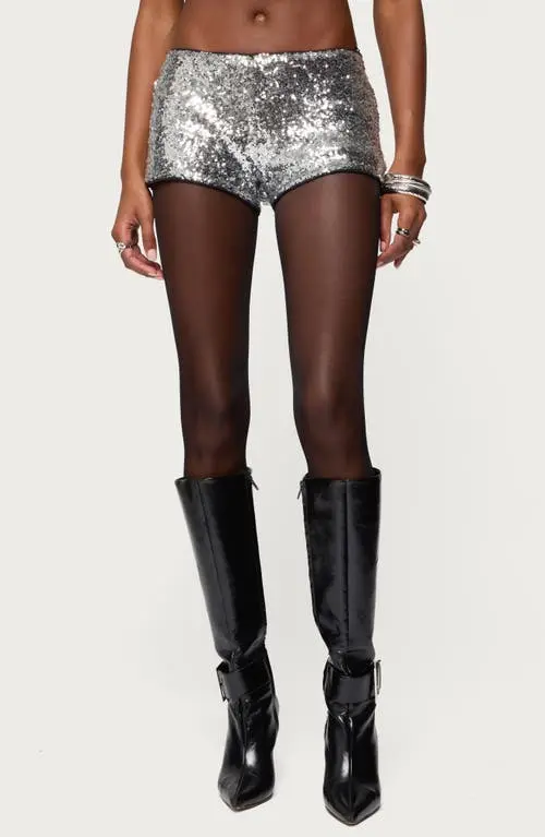 EDIKTED Sequin Shorts