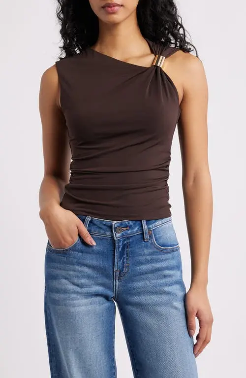 Mango Asymmetric Sleeveless Top