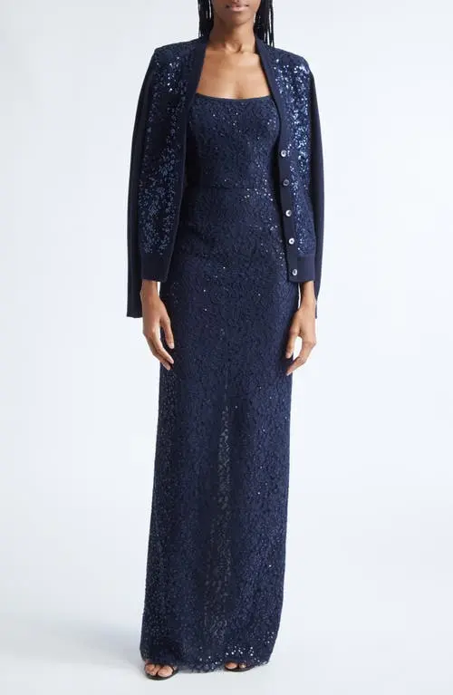 michael kors blue sequin dress Michael Kors Collection