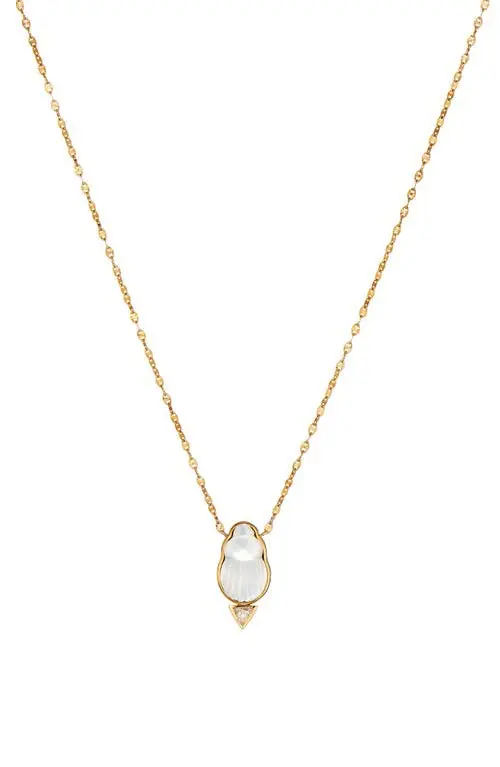 LITO FINE JEWELRY Mother-of-pearl Scarab Pendant Necklace - Gold/white