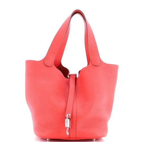Hermès Picotin Lock Bag Clemence Mm - Red