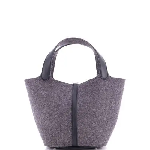 Hermès Picotin Lock Bag Felt With Leather Mm
