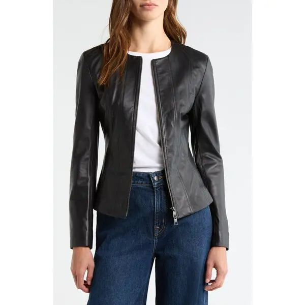 Staud Wells Leather Jacket