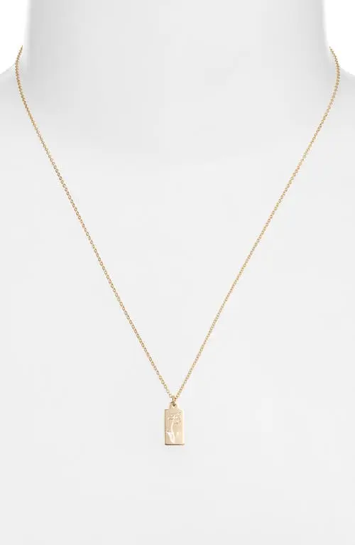 SET & STONES Tawney Birth Flower Pendant Necklace