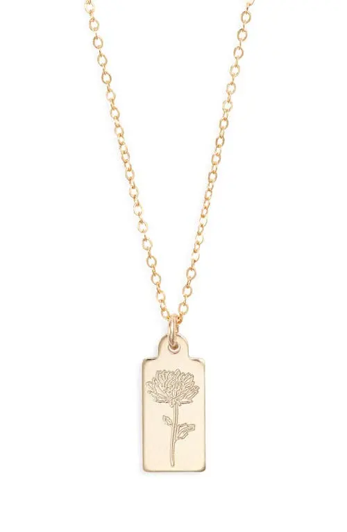 SET & STONES Tawney Birth Flower Pendant Necklace - Gold/november
