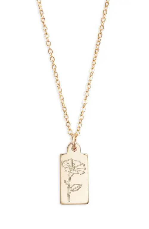 SET & STONES Tawney Birth Flower Pendant Necklace - Gold/september