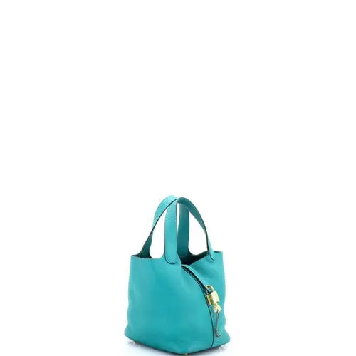 Hermès Picotin Lock Bag Clemence Pm - Green
