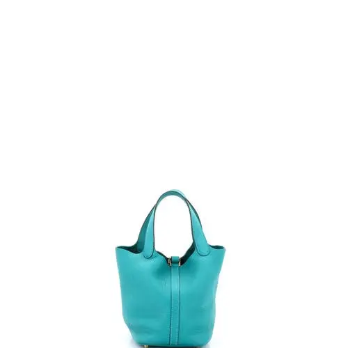 Hermès Picotin Lock Bag Clemence Pm - Vert Verone
