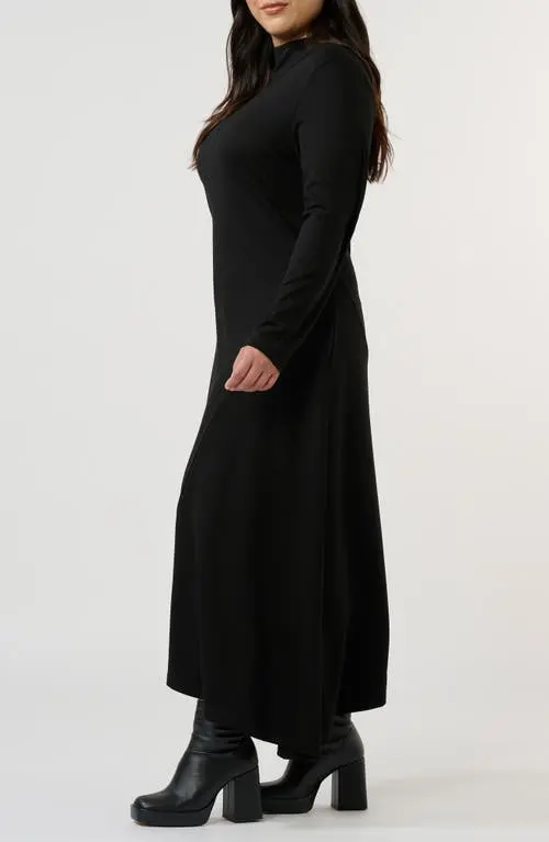 ESTELLE Abagail Asymmetric Hem Midi Sweater Dress