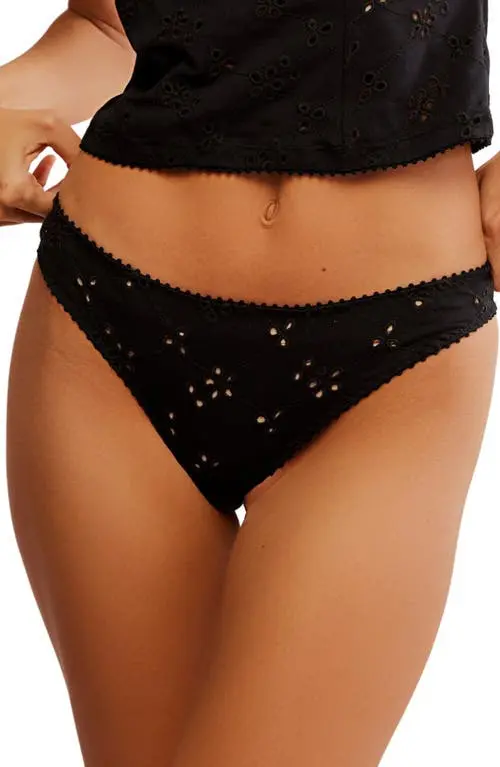 Free People Homegrown Thong - Black