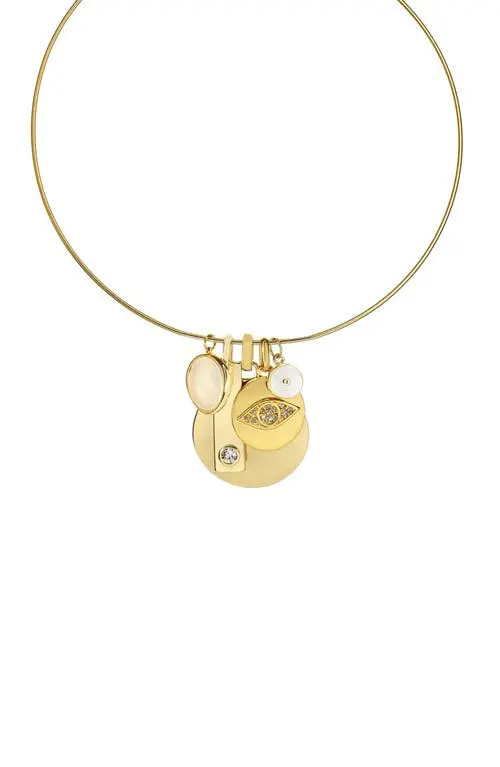 MARLYN SCHIFF Kora Charm Necklace - Gold