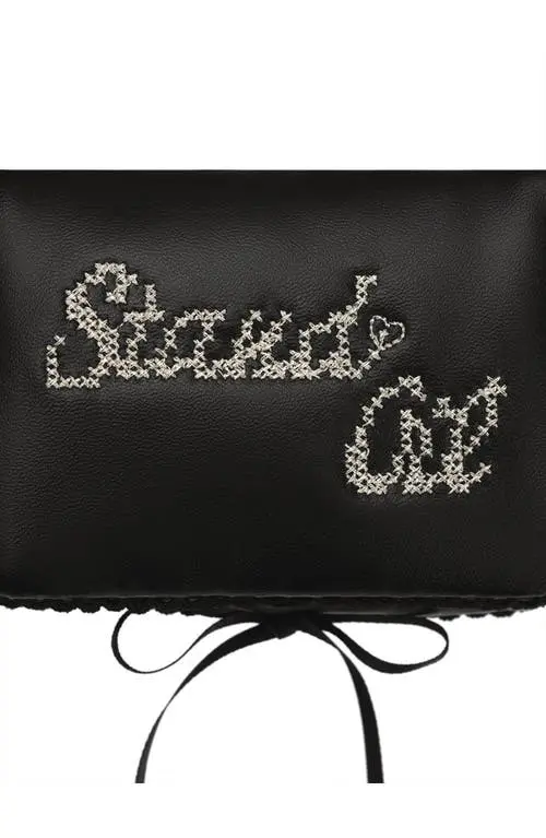 STAND OIL Embroidered Logo Wallet - Black
