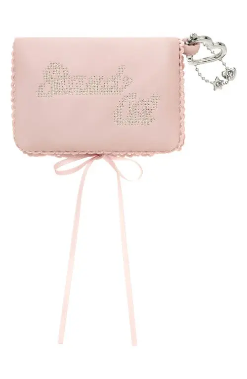 STAND OIL Embroidered Logo Wallet - Pink