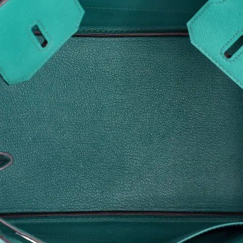 Hermès Birkin Handbag Epsom With Palladium Hardware 30 - Blue