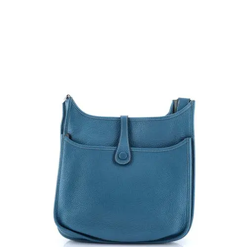 Hermès Evelyne Bag Gen Iii Clemence Pm - Blue Jean