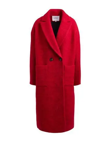 Ba&sh Felted Double-breasted Coat - Red
