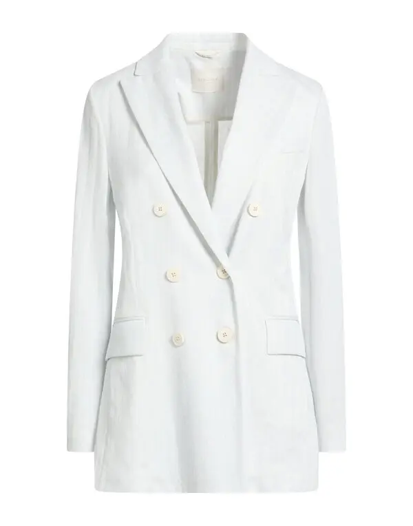 CIRCOLO 1901 Cotton-blend Double-breasted Blazer - Blue
