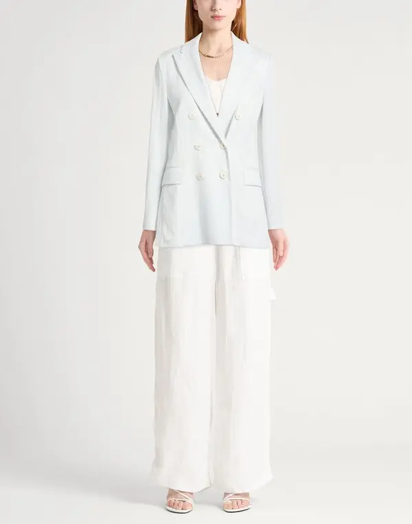 CIRCOLO 1901 Cotton-blend Double-breasted Blazer - Blue