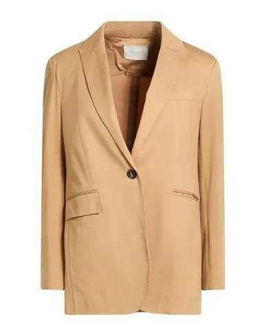 CIRCOLO 1901 Single-breasted Blazer In Cotton And Elastane - Beige