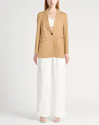 CIRCOLO 1901 Single-breasted Blazer In Cotton And Elastane - Beige