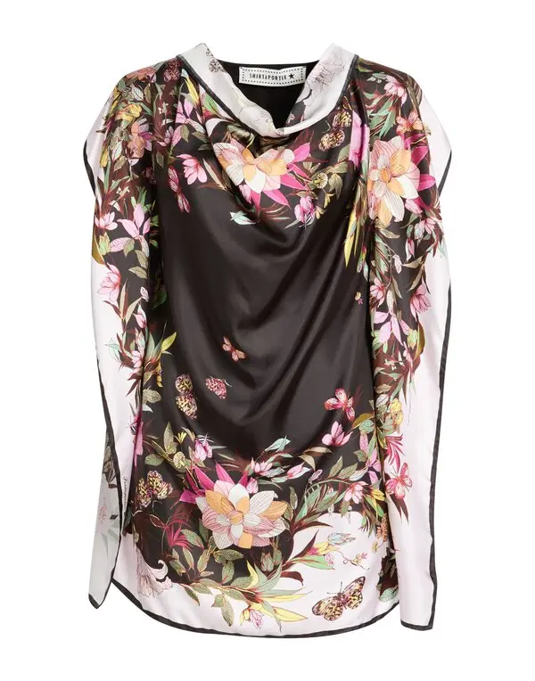 SHIRTAPORTER Floral-print Top - Black