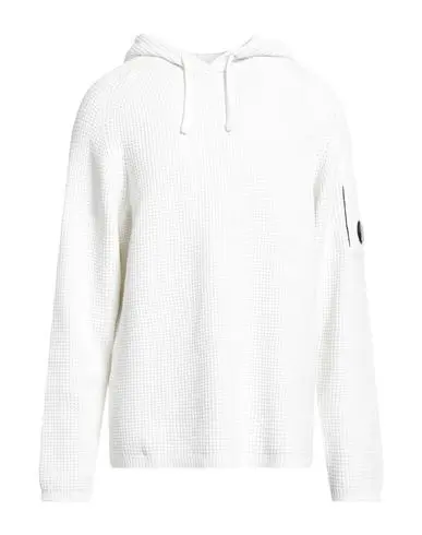 C.P. COMPANY Cotton Hooded Sweater - White