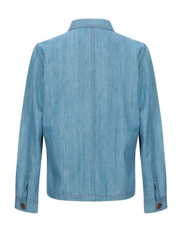 LARDINI Denim Outerwear Size Cotton - Blue