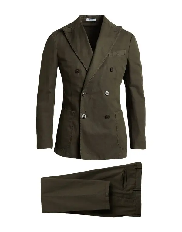 Boglioli Suit Size Cotton, Linen, Elastane